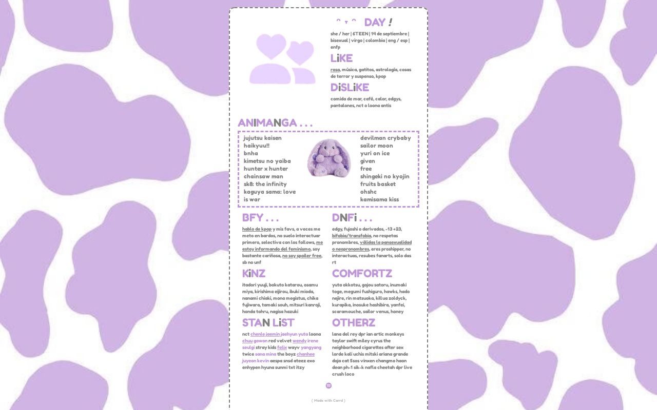 Now Playing: My Carrd